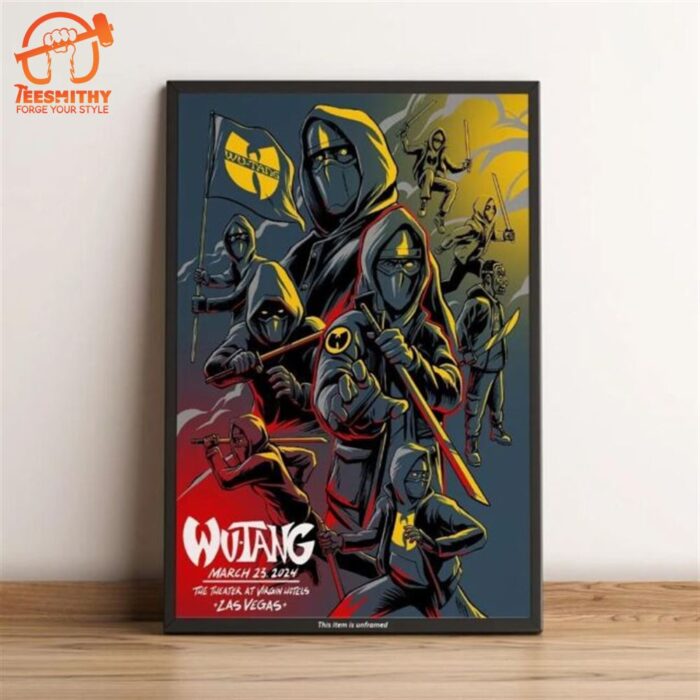 Wu-Tang Clan Las Vegas March 23, 2024 Poster Canvas - Teesmithy