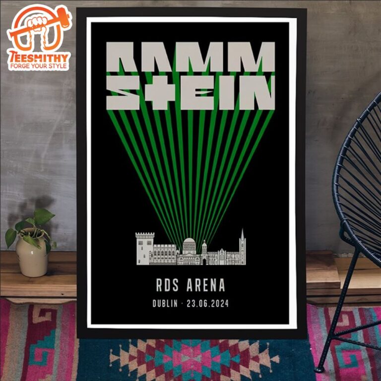 Rammstein Europe Stadium 2024 Poster Gift For Fans Music Canvas - Teesmithy