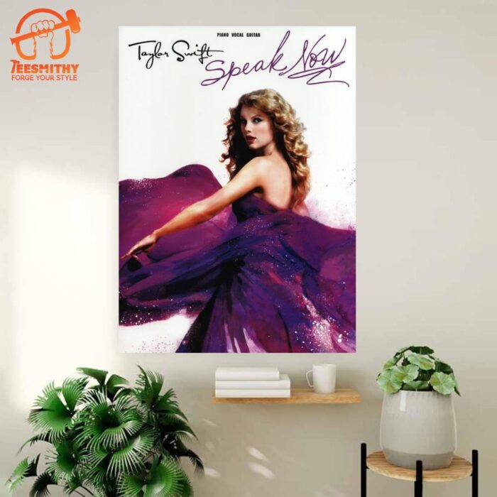 Taylor Swift Speak Now Album Wall Art Poster Canvas - Teesmithy