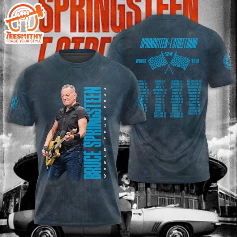 Bruce Springsteen E Street Band World Tour 2024 Baseball Jersey Men ...
