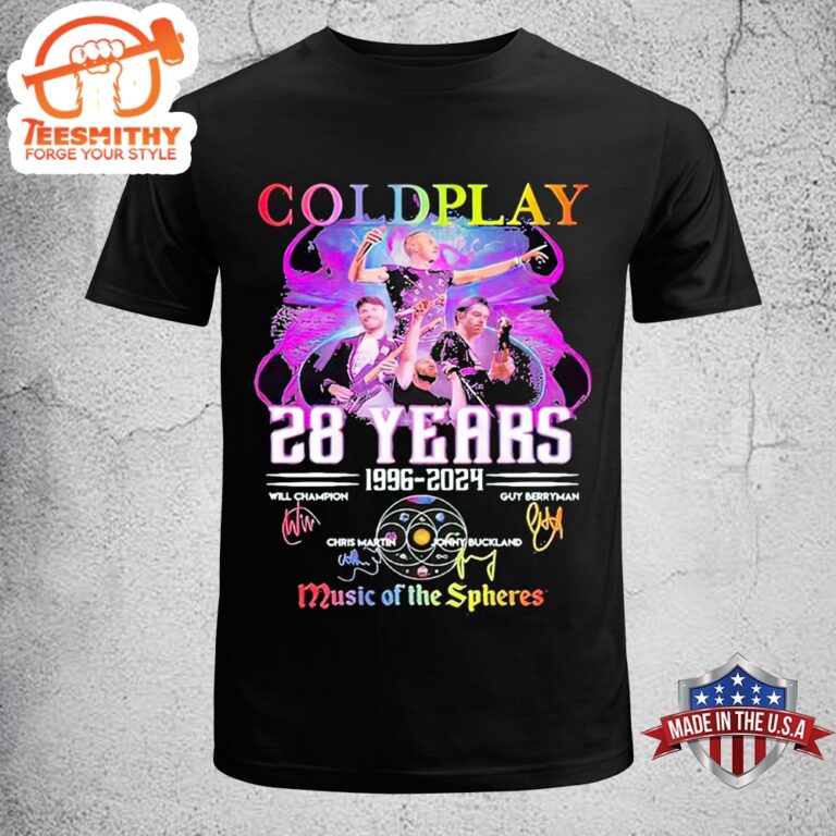 Coldplay Music Of The Spheres World Tour 2024 Unisex T-shirt - Teesmithy