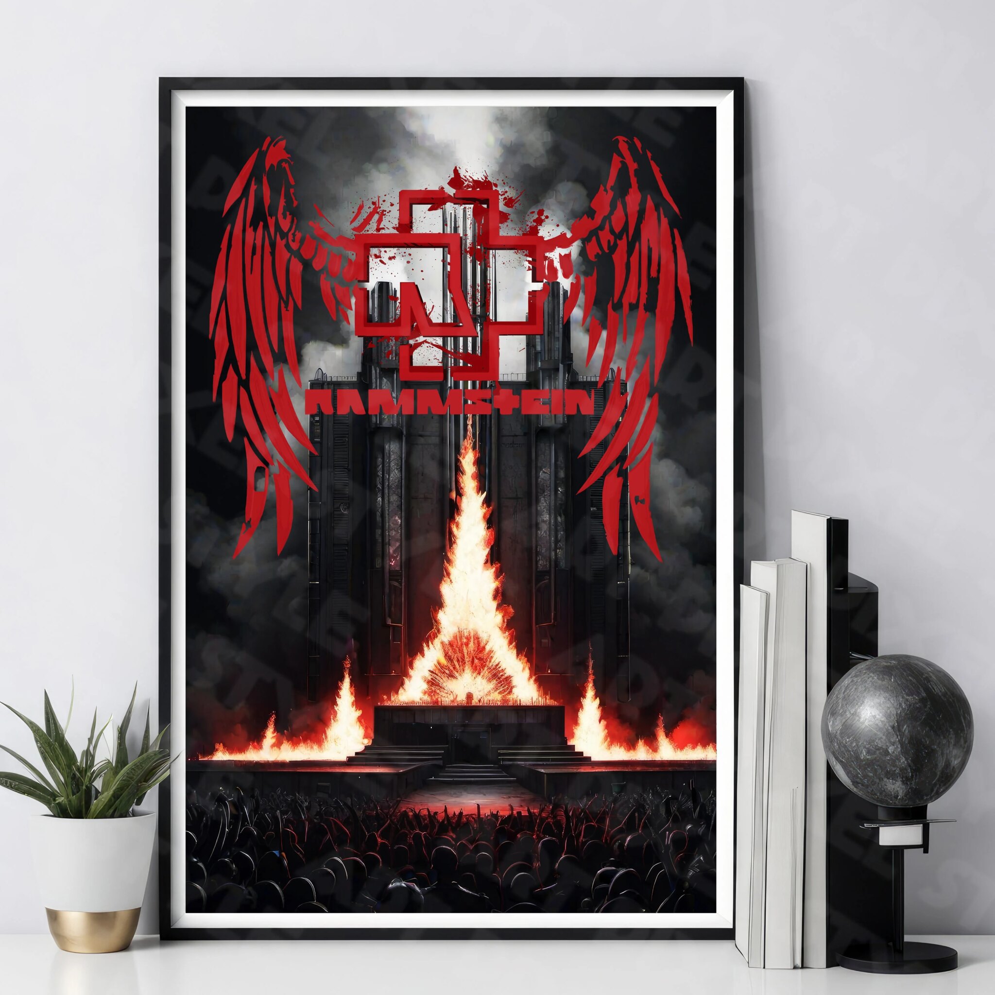 Rammstein Europe Stadium 2024 Poster Gift For Fans Music Canvas - Teesmithy