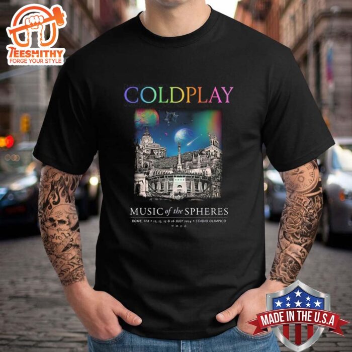 Coldplay Music Of The Spheres World Tour 2024 Unisex T-shirt - Teesmithy