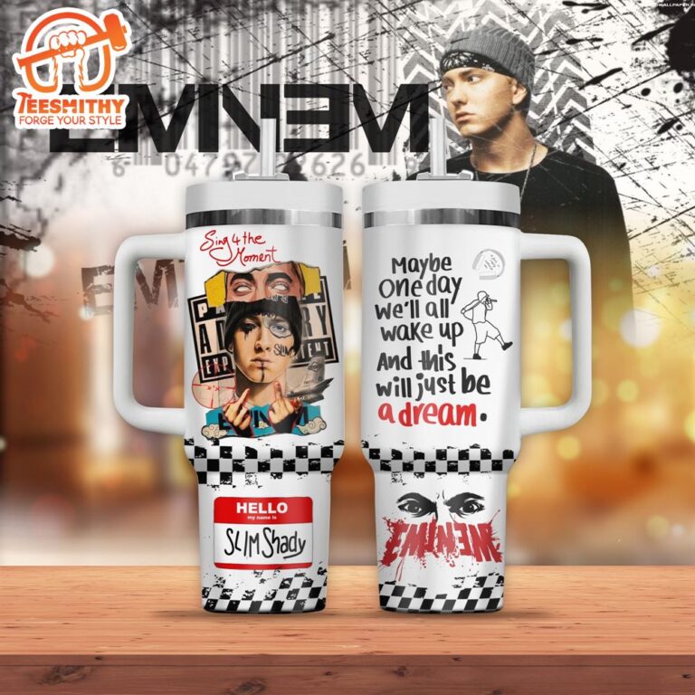Eminem Music Tour 2024 40OZ Tumbler With Handle - Teesmithy