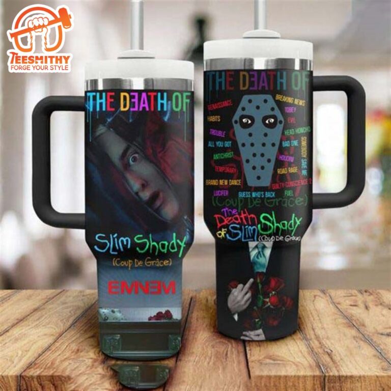 Eminem The Death Cover Of Slim Shady Stanley Tumbler Cup - Teesmithy