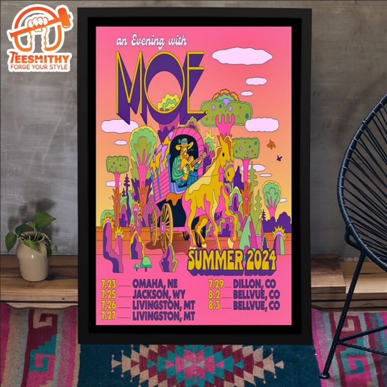 Moe Band Summer Tour 2024 July Poster Canvas - Teesmithy