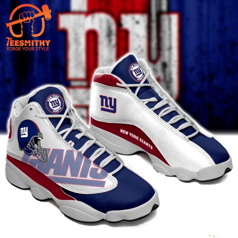 NFL New York Giants Air Jordan 13 Sneaker Shoes For Football Fans ...