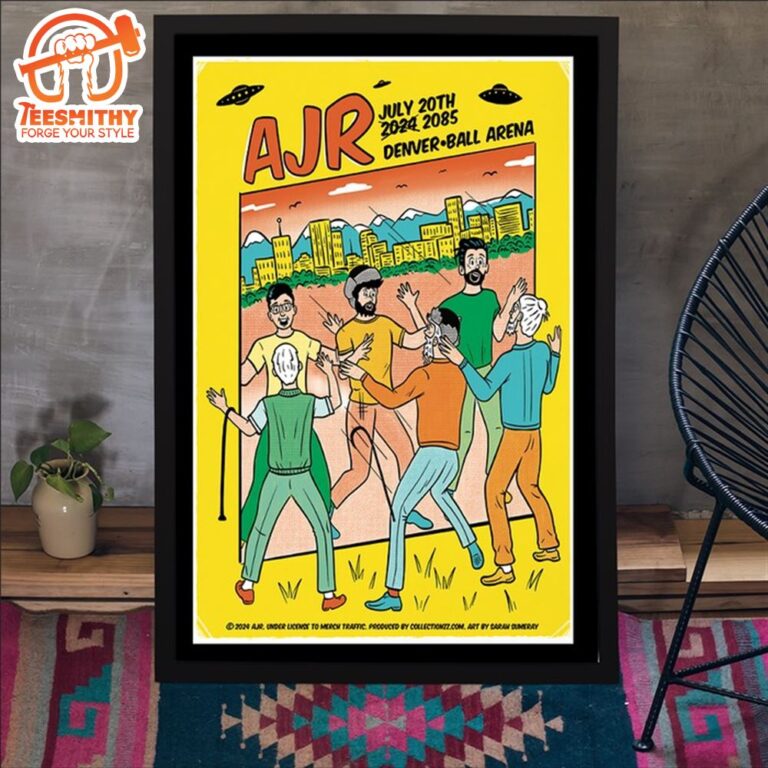 The AJR In Denver, CO On July 20, 2024 Tour Poster Canvas - Teesmithy
