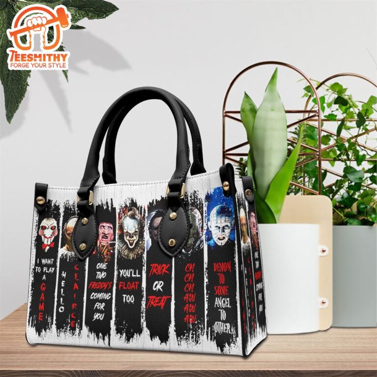 Hocus Pocus Halloween Leather HandBag - Teesmithy