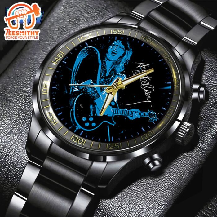 Kiss Rock Band Members Black Stainless Steel Watch - Teesmithy