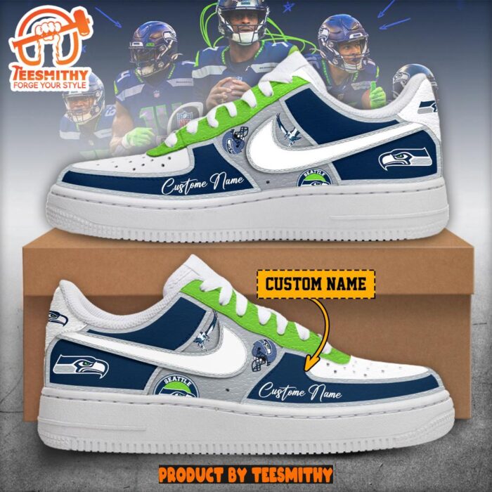 2025 Seattle Seahawks Air Force 1 Shoes - Teesmithy