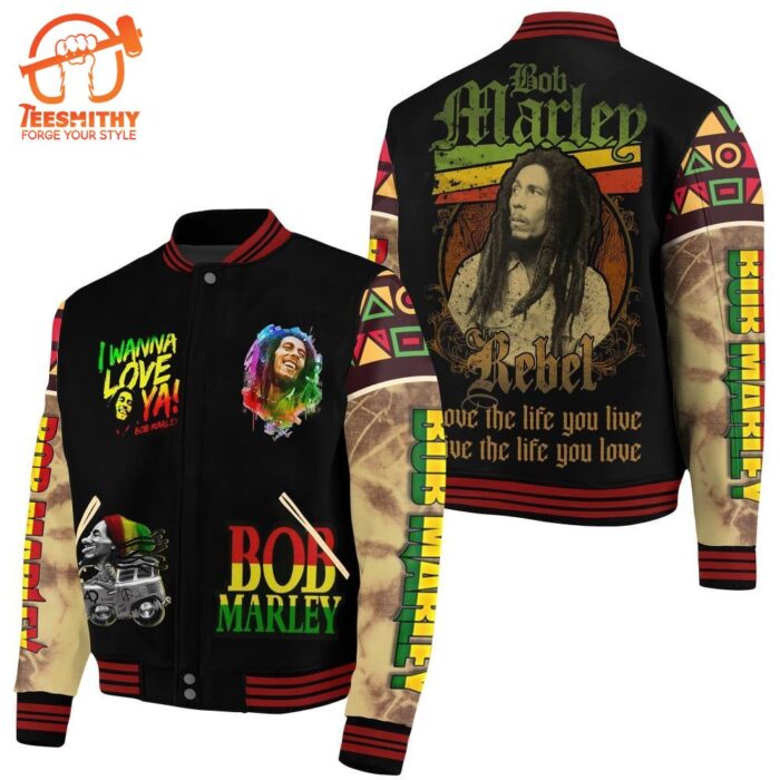 Bob Marley Varsity Jacket Christmas For Fans - Teesmithy