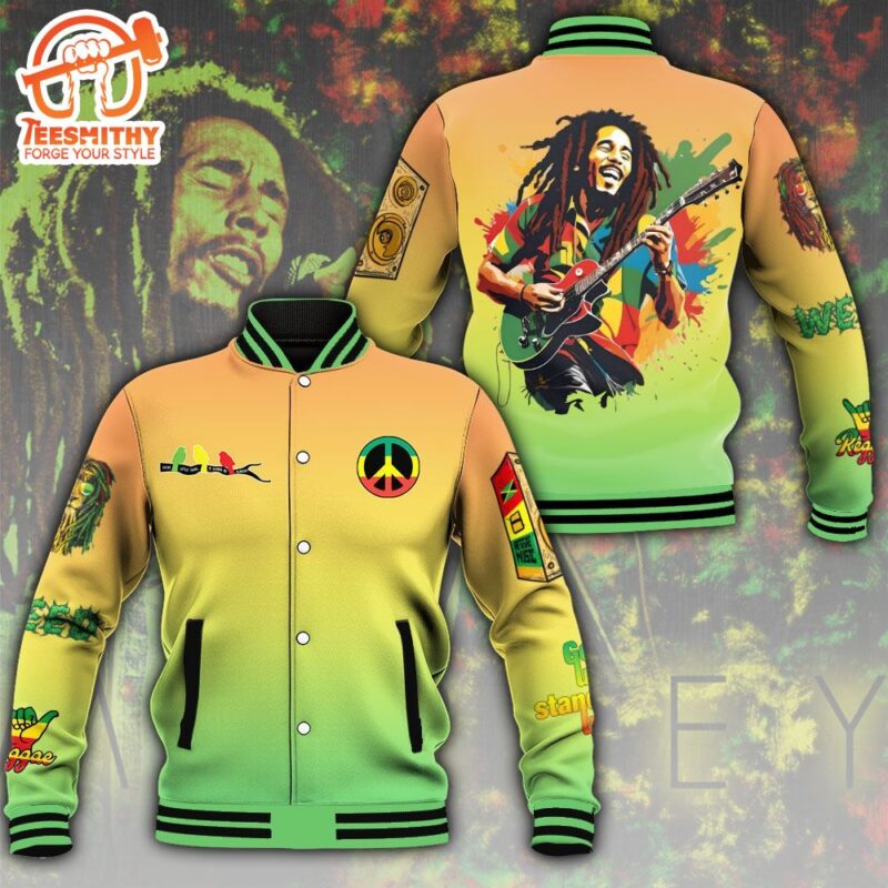 Bob Marley Varsity Jacket Christmas For Fans - Teesmithy