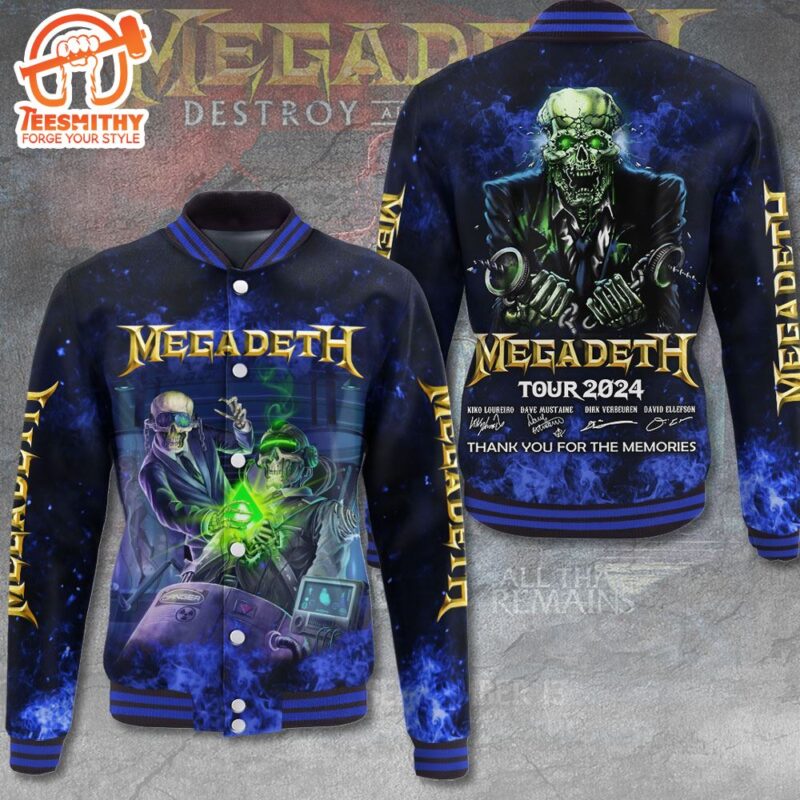 Megadeth Band Varsity Jacket Christmas For Fans - Teesmithy