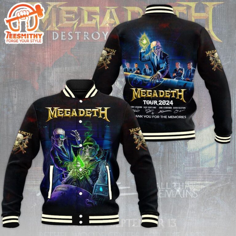 Megadeth Band Varsity Jacket Christmas For Fans - Teesmithy