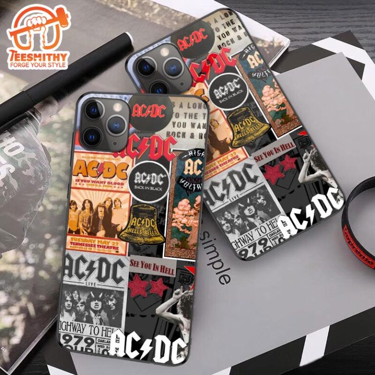 ACDC Tour 2024 Skull Bule Phone Case - Teesmithy