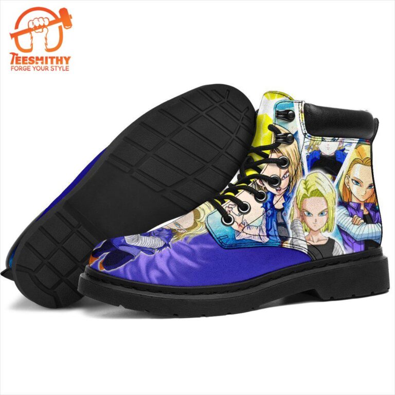 Android 18 Dragon Ball Boots Shoes Anime Custom Idea - Teesmithy