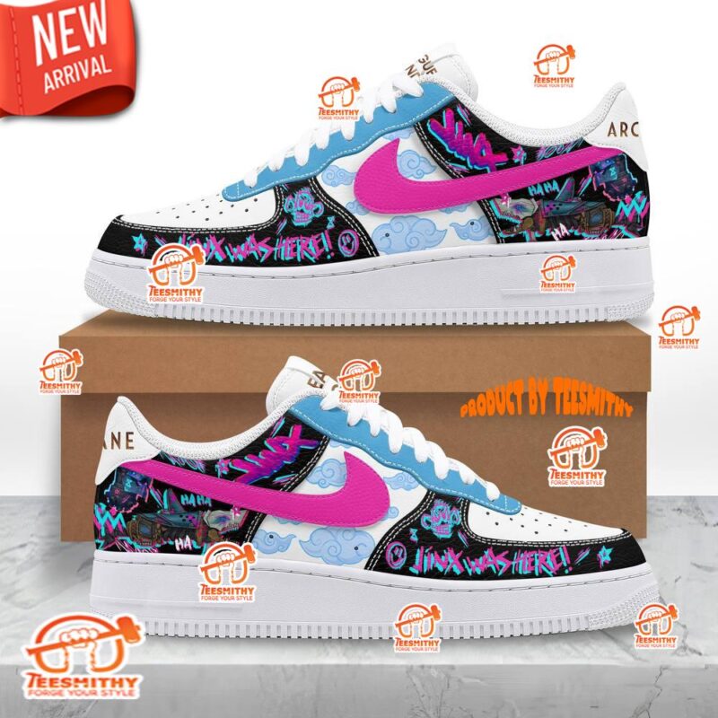 Arcane LOL Jinx Was Here Limited Edition Nike Air Force 1 Shoes - Teesmithy