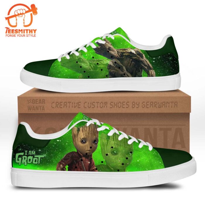 Avengers Groot Stan Smith Shoes For Kid - Teesmithy
