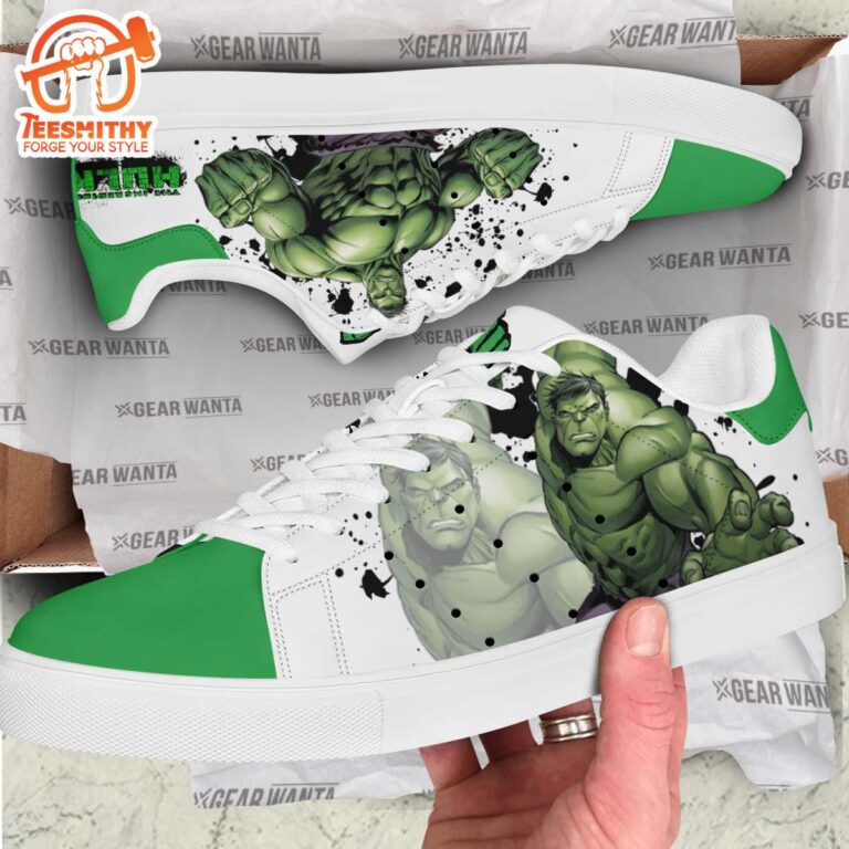 Avengers Hulk Stan Smith Shoes For Kid - Teesmithy