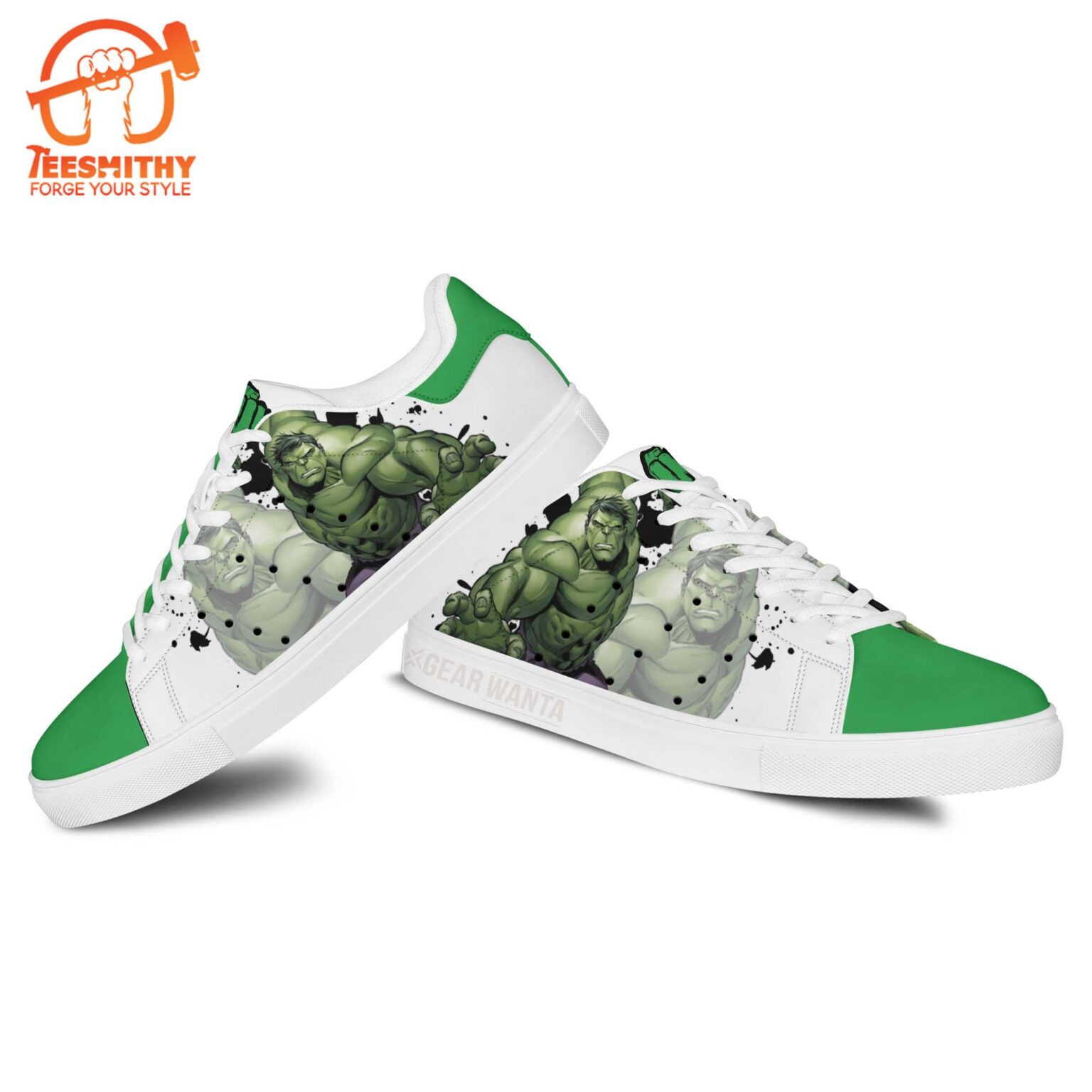 Avengers Hulk Stan Smith Shoes For Kid - Teesmithy