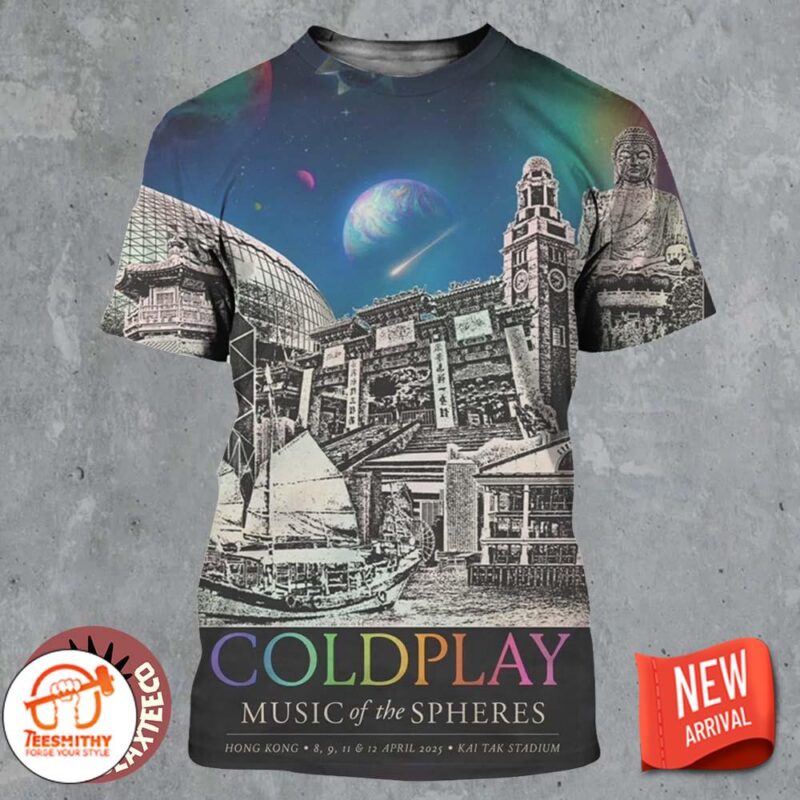 Coldplay Music Of The Spheres World Tour 2024 Unisex T-shirt - Teesmithy