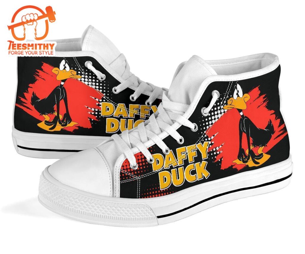 Daffy Duck High Top Shoes Looney Tunes Fan - Teesmithy