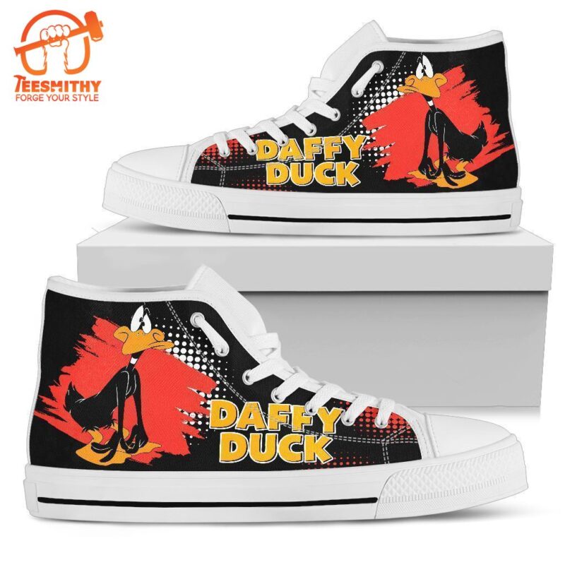 Daffy Duck High Top Shoes Looney Tunes Fan - Teesmithy