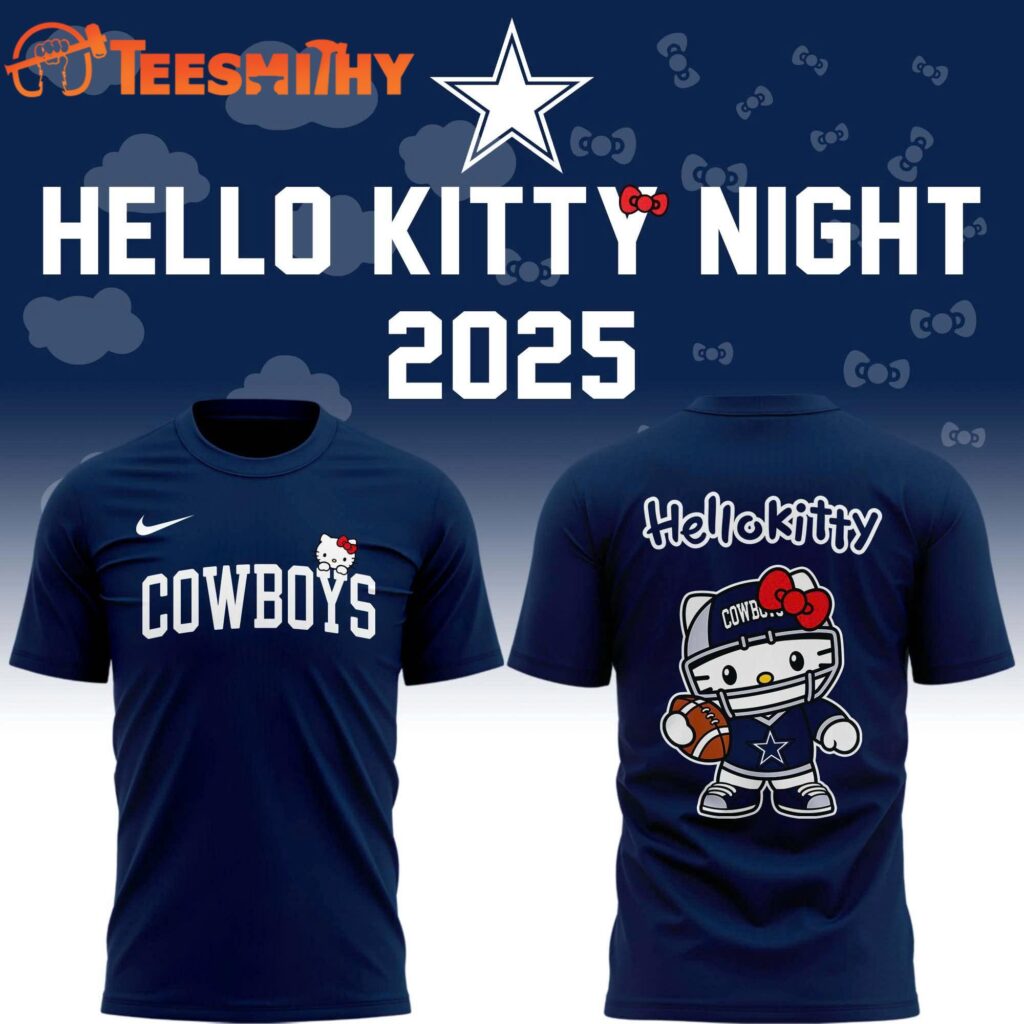 Dallas Cowboys x Hello Kitty 2025 T Shirt - Teesmithy