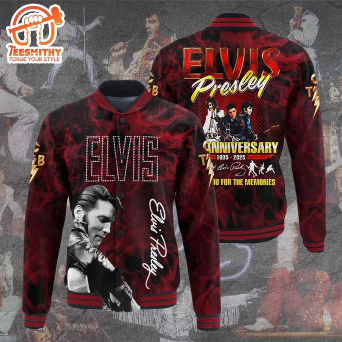 TCB Elvis Presley Varsity Jacket - Teesmithy