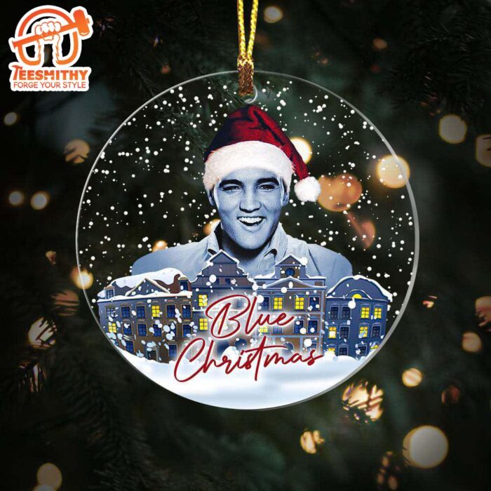 Elvis Presley Christmas Trees Acrylic Ornament - Teesmithy