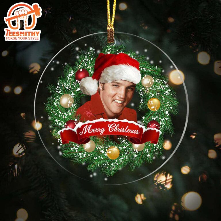 Elvis Presley ChristmasTrees Led Acrylic Ornaments - Teesmithy
