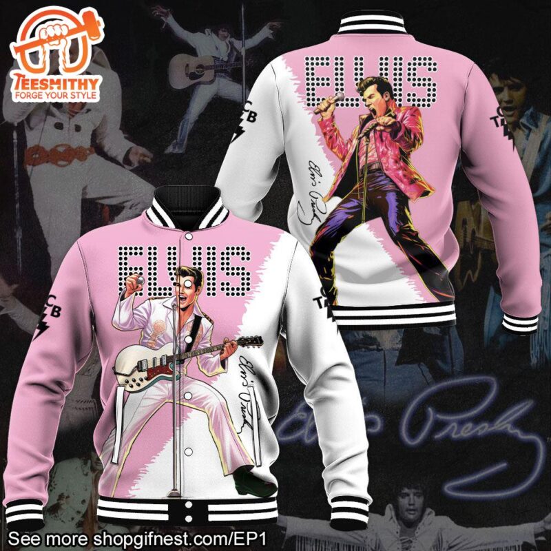 TCB Elvis Presley Varsity Jacket - Teesmithy