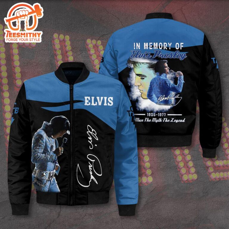 Elvis Presley In Memory 3D Bomber Jacket - Teesmithy