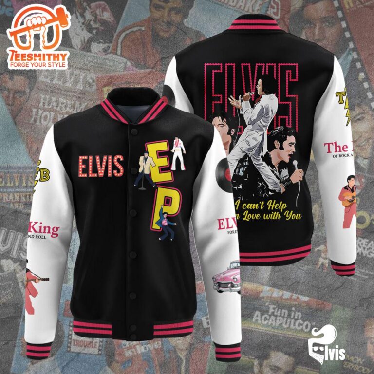 TCB Elvis Presley Varsity Jacket - Teesmithy