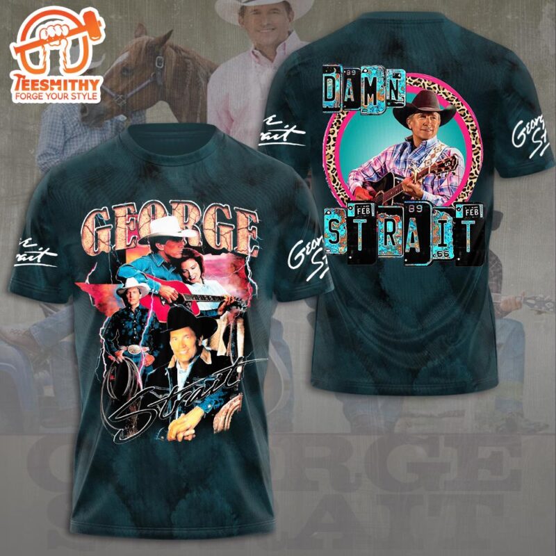 George Strait God And Country Music 3D T-Shirt - Teesmithy