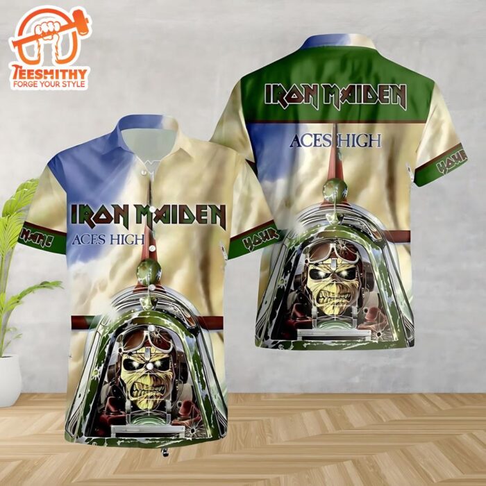 Personalized Iron Maiden Albums Tropical Hawaii Shirt - Teesmithy