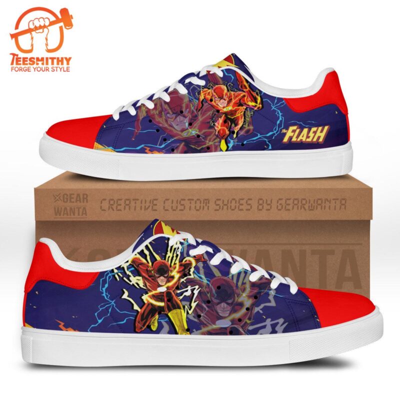 Justice League Flash Stan Smith Shoes For Kid - Teesmithy