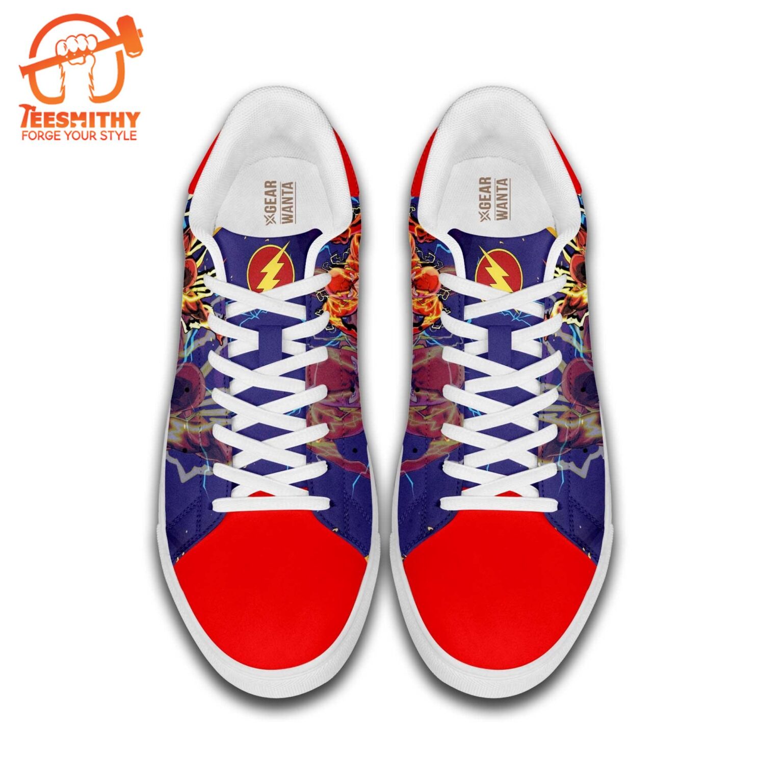 Justice League Flash Stan Smith Shoes For Kid - Teesmithy