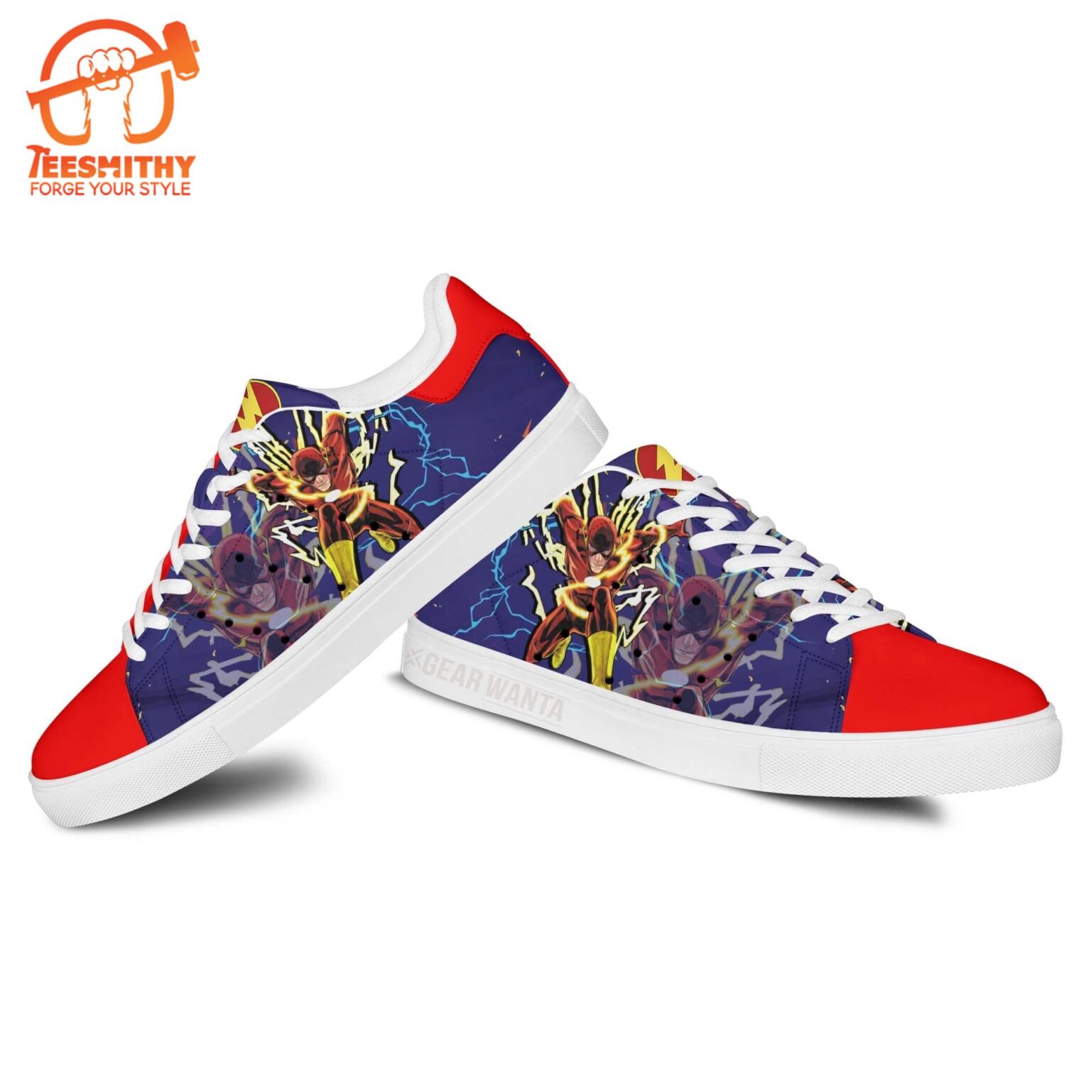 Justice League Flash Stan Smith Shoes For Kid - Teesmithy
