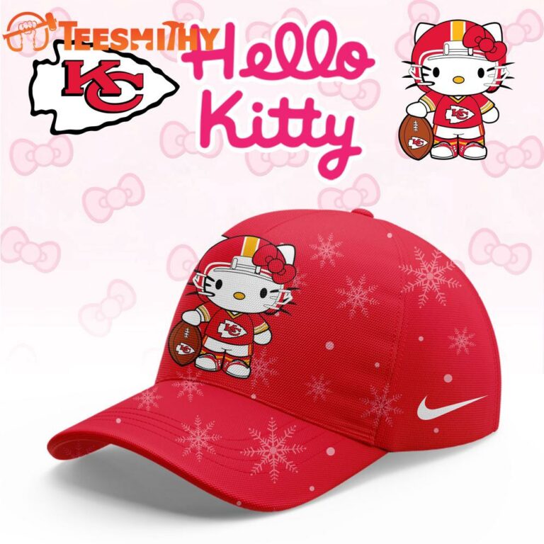 Kansas City Chiefs 2025 Football Christmas Hello Kitty Limited Cap ...