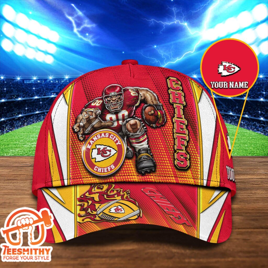 Kansas City Chiefs Flame Warrior Baseball Cap - Teesmithy