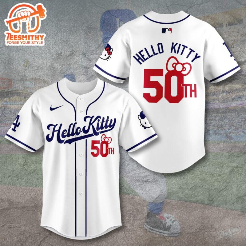 Hello Kitty x Seattle Mariners 50th Anniversary Baseball Jersey - Teesmithy
