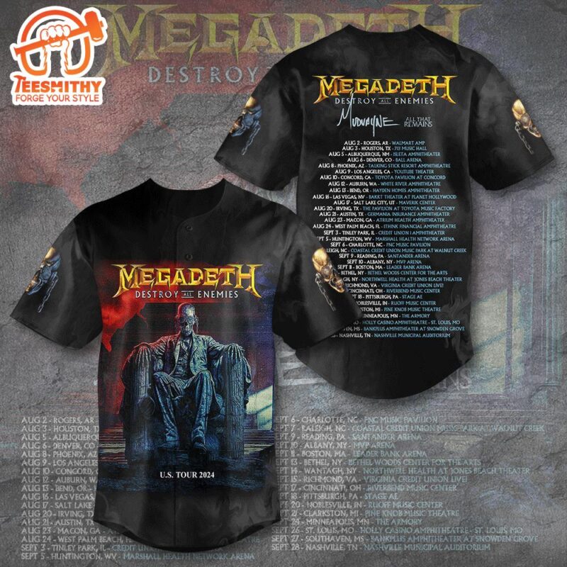 Megadeth Band Varsity Jacket Christmas For Fans - Teesmithy