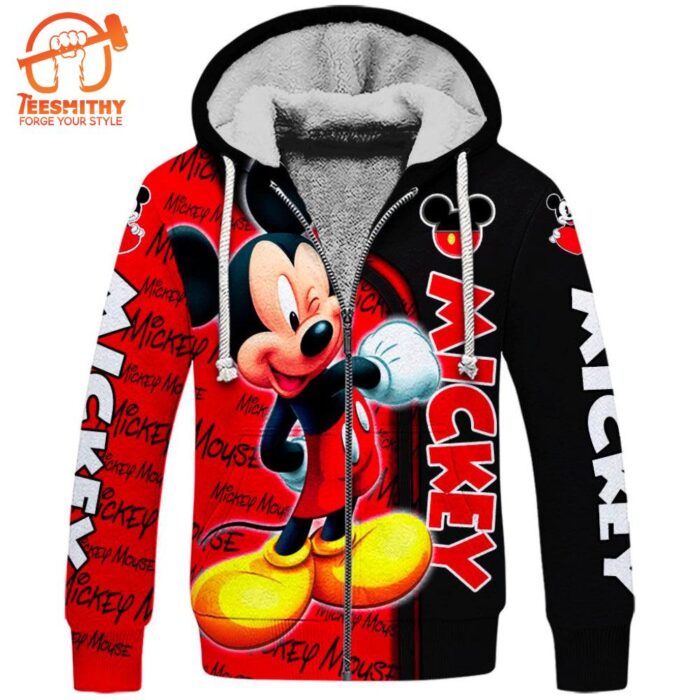 Mickey Mouse Themed Hoodie And Leggings Set - Teesmithy