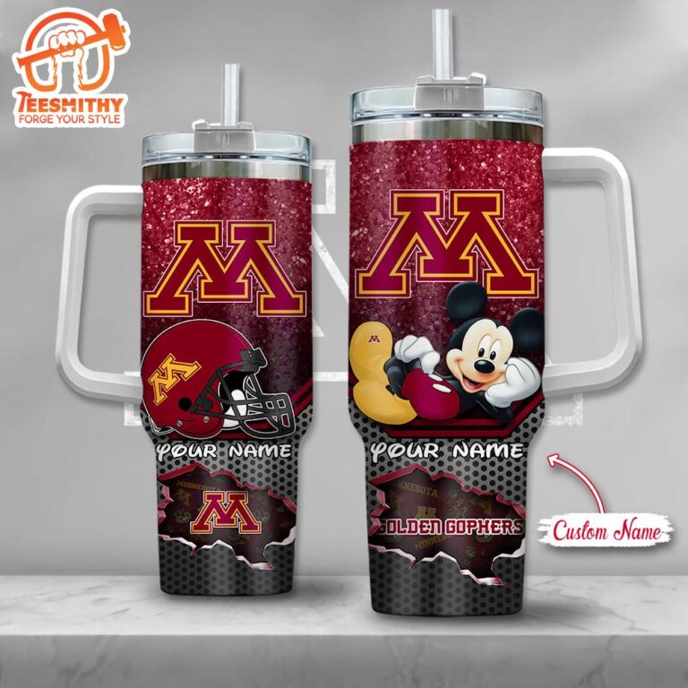 Mickey Mouse x Disney Cartoon Custom Stanley Quencher 40oz Stainless ...