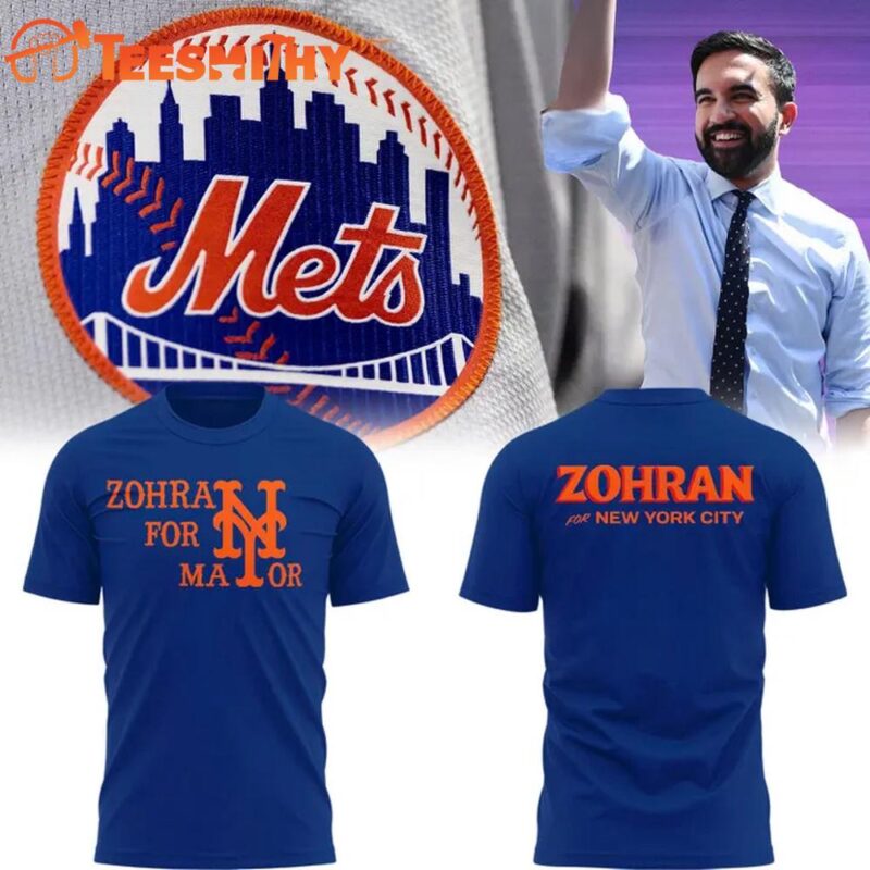 New York Mets Zohran Mamdani For NYC 2025 T Shirt - Teesmithy
