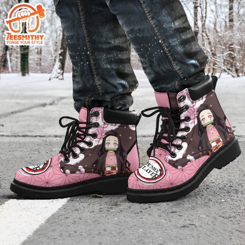 Nezuko Boots Shoes Demon Slayer Anime Custom - Teesmithy