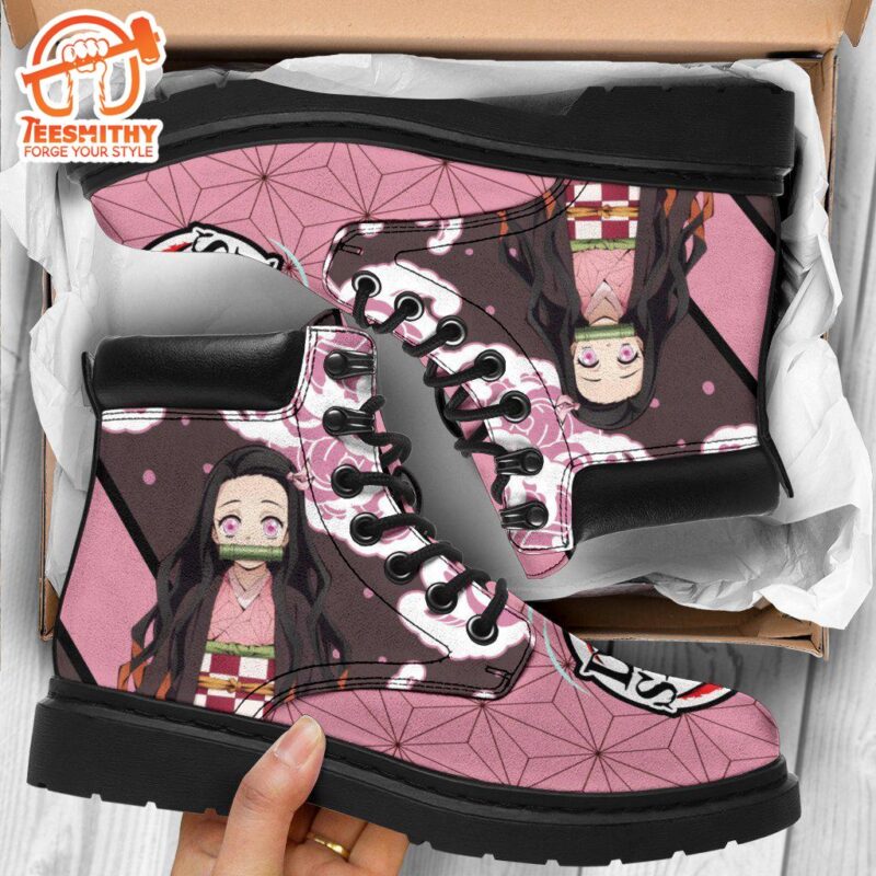 Nezuko Boots Shoes Demon Slayer Anime Custom - Teesmithy