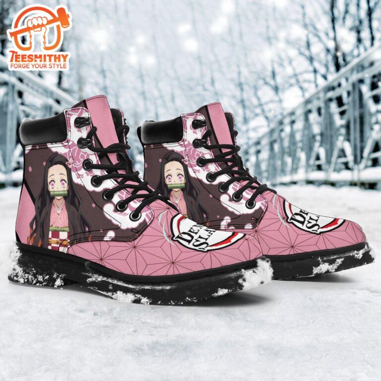Nezuko Boots Shoes Demon Slayer Anime Custom - Teesmithy